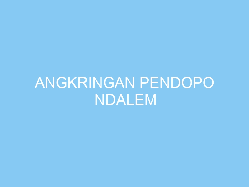 Angkringan Pendopo nDalem - exploreyogya.com