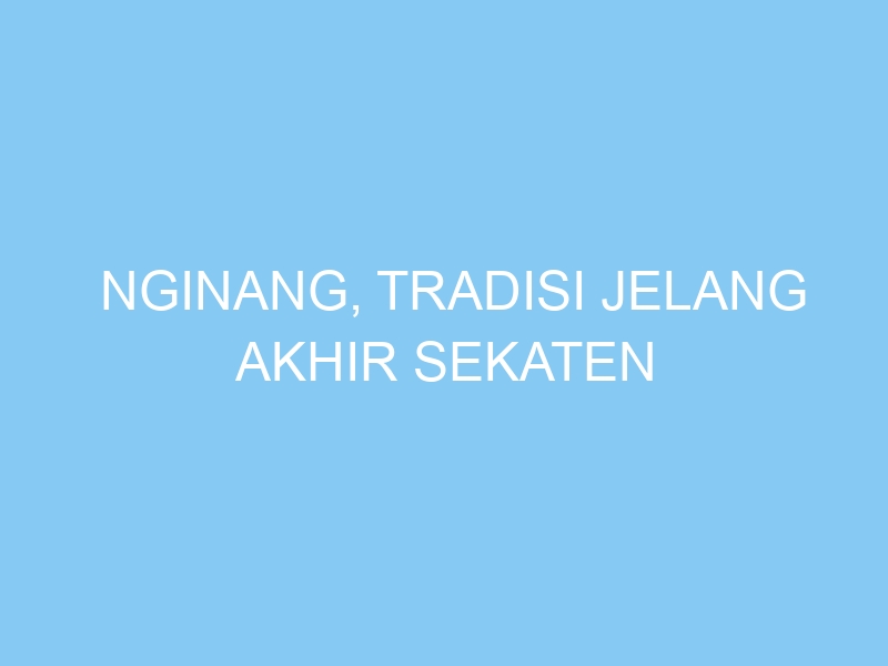 Nginang, Tradisi Jelang Akhir Sekaten - exploreyogya.com
