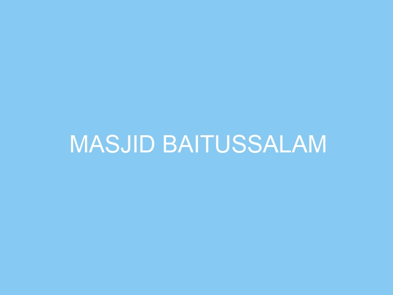 Masjid Baitussalam - exploreyogya.com