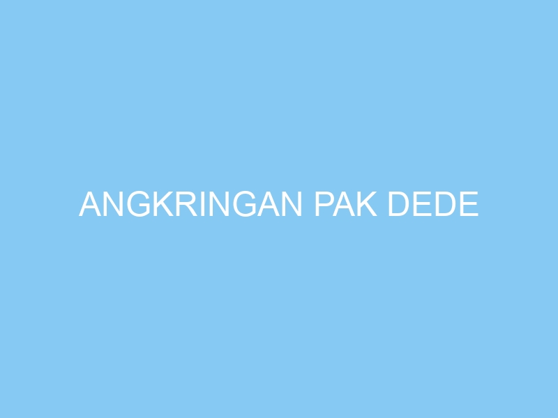 Angkringan Pak Dede - exploreyogya.com