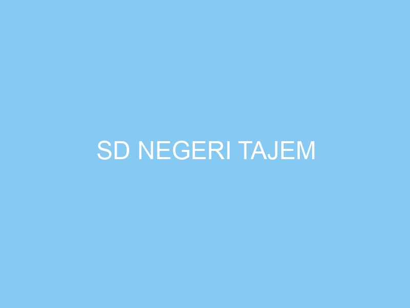 SD Negeri Tajem - exploreyogya.com