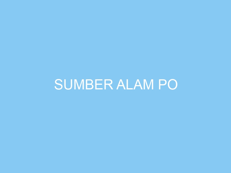 Sumber Alam PO - exploreyogya.com